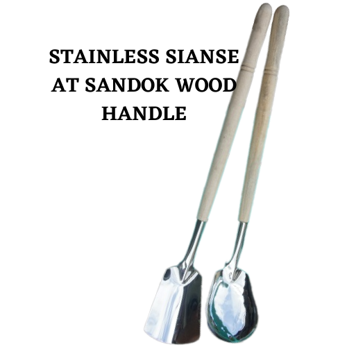 CHOOSY SIANSE AND SANDOK BIG (ONE PAIR)79CM LENGTH WOOD HANDLE ...