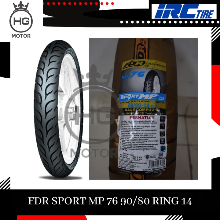FDR Sport MP76 90/80 Ring 14 Ban Balap Racing soft compound MP 76 ...