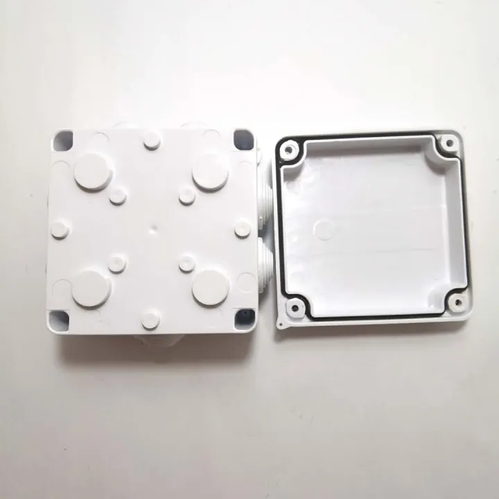 Luck⭐Junction Box Large 100x100x70 IP65 rohs ce 7 holes | Lazada PH