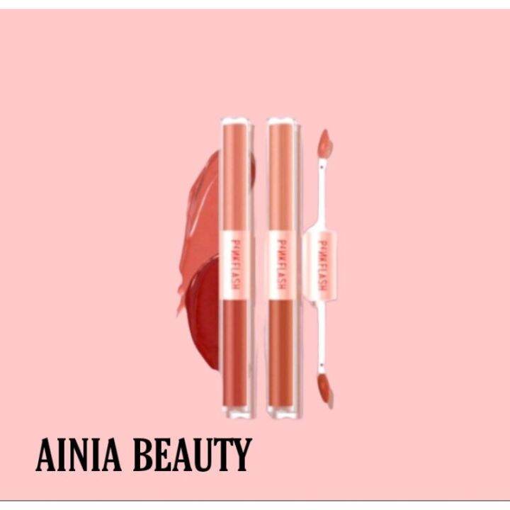 PINKFLASH DoubleSense 2 IN 1 Dual-ended Lipstick Liquid Matte Lipstick ...