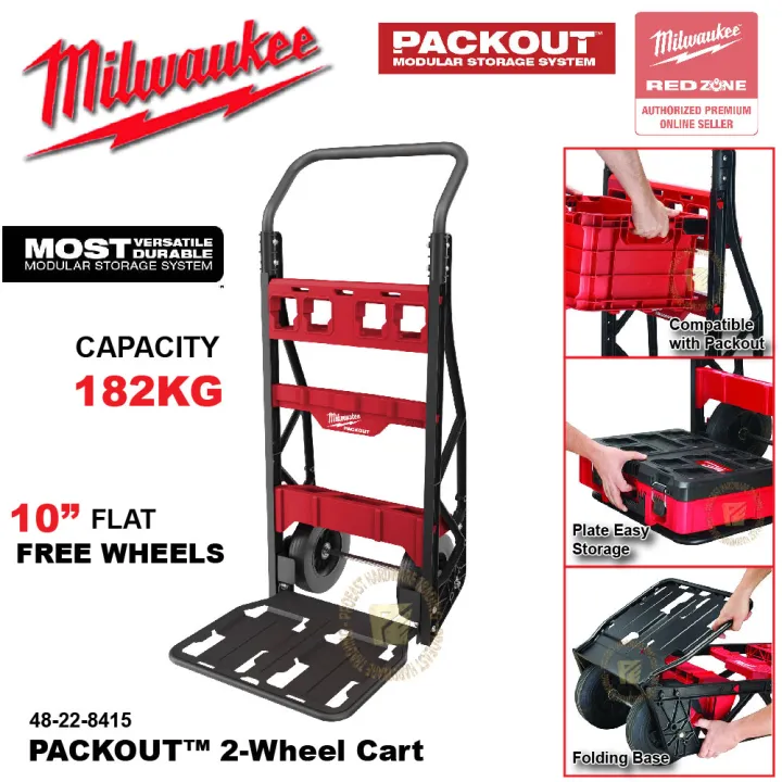 Milwaukee 48-22-8415 Packout 2-Wheel Utility Cart (Make in USA Product ...