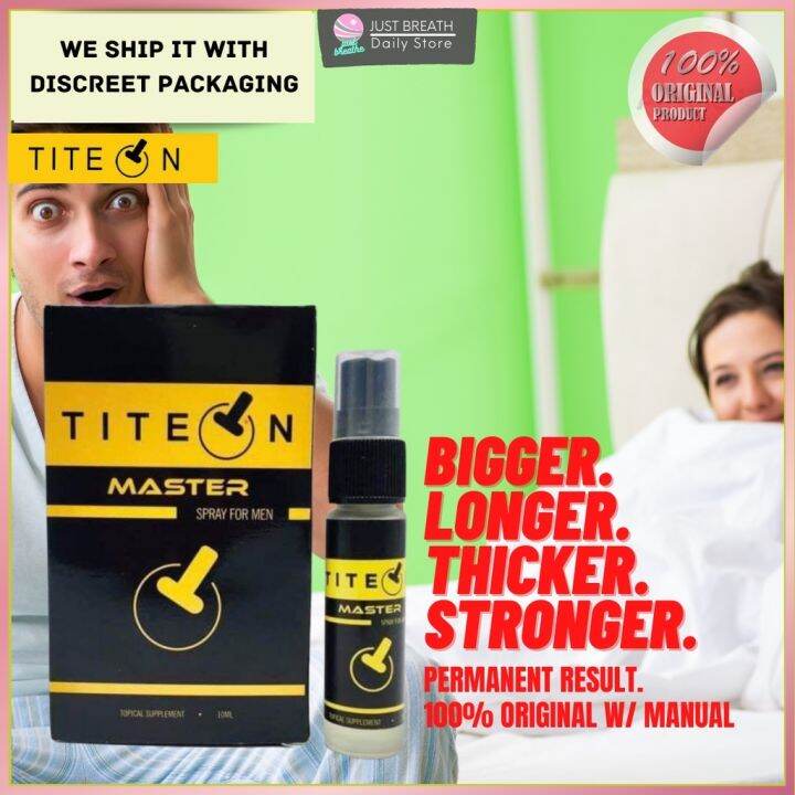 PENIS ENLARGER Titeon Master Spray Permanent Result Male Enhancer 100 Original | Lazada PH