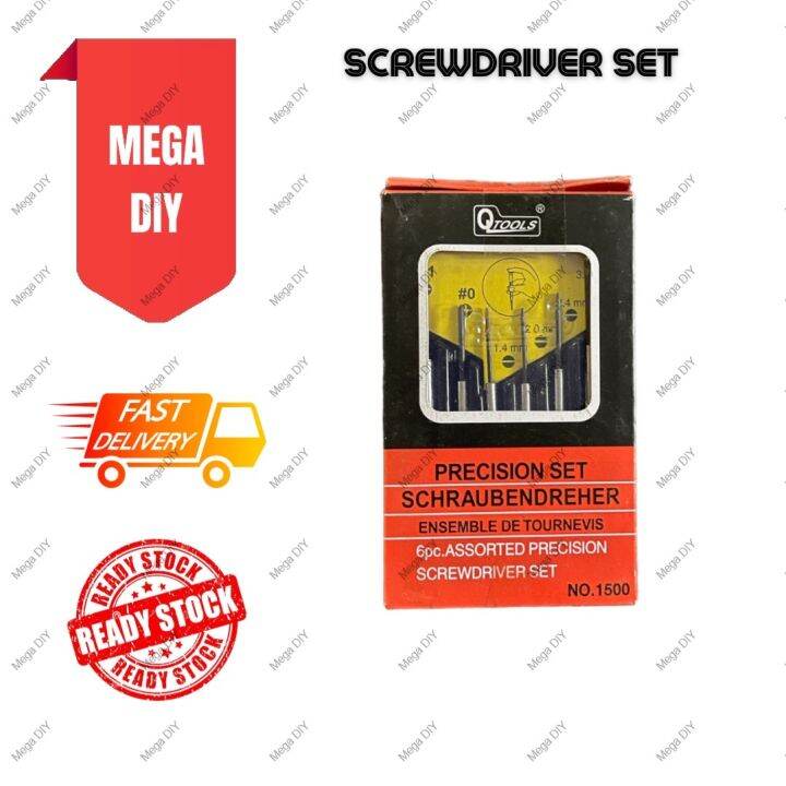 Qtools 6pcs Precision Mini Screwdriver set 迷你螺丝批 | Lazada