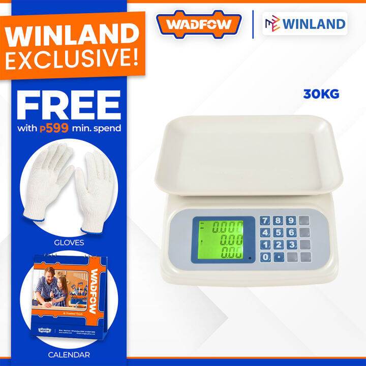WADFOW by Winland RECHARGEABLE Digital Weighing Kitchen Timbangan Food ...