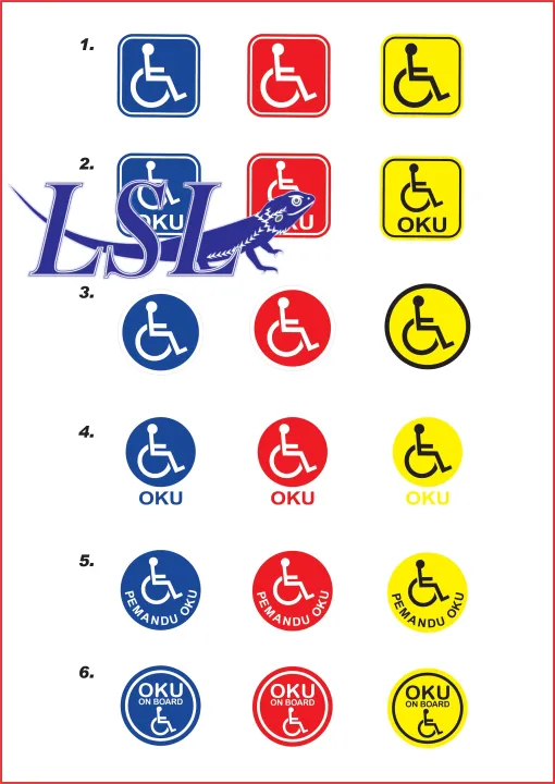 OKU sign sticker, OKU car sign, OKU Windscreen Sticker 1PCS | Lazada