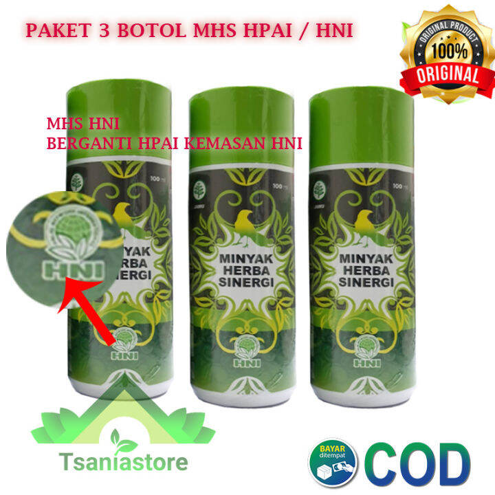 MHS HNI paket 3 botol Minyak Bubut but but Serbaguna MINYAK HERBA ...