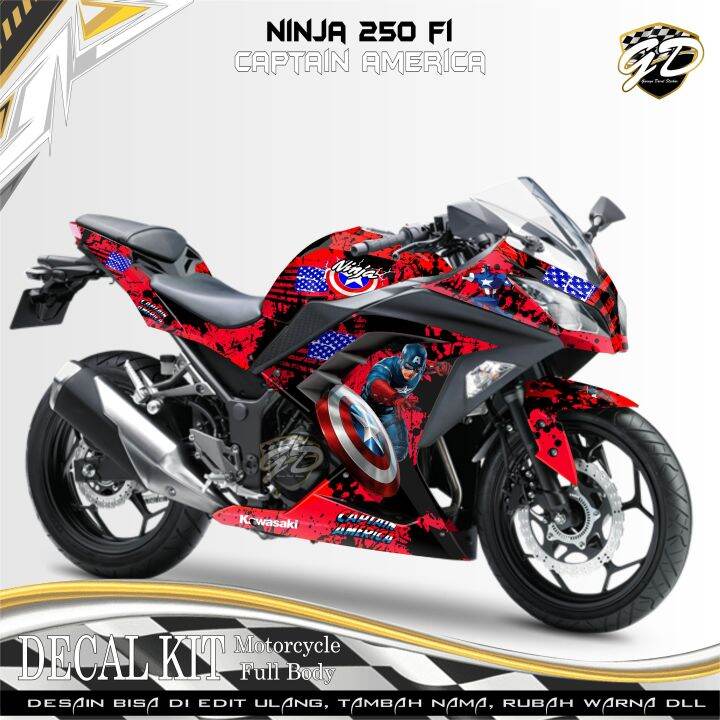 Decal ninja 250 fi full body Sticker ninja 250 fi full body decal ...