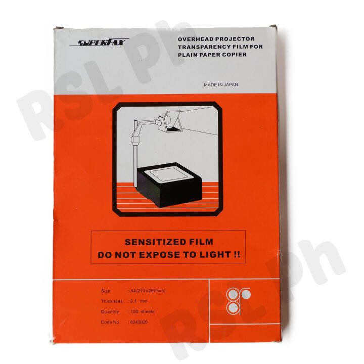 Superfax Acetate Transparency Film 100s | Lazada PH