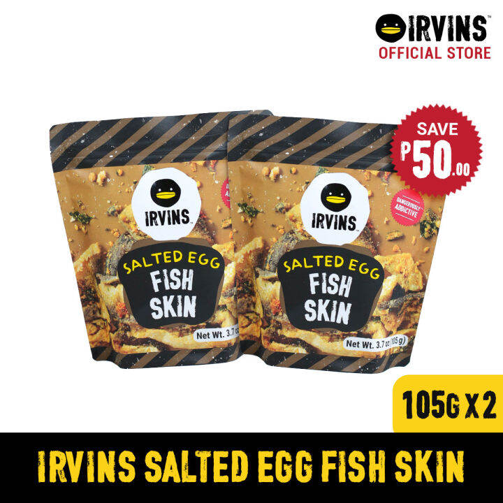 IRVINS Salted Egg Fish Skin 105g Duo Bundle (Save P50) | Lazada PH