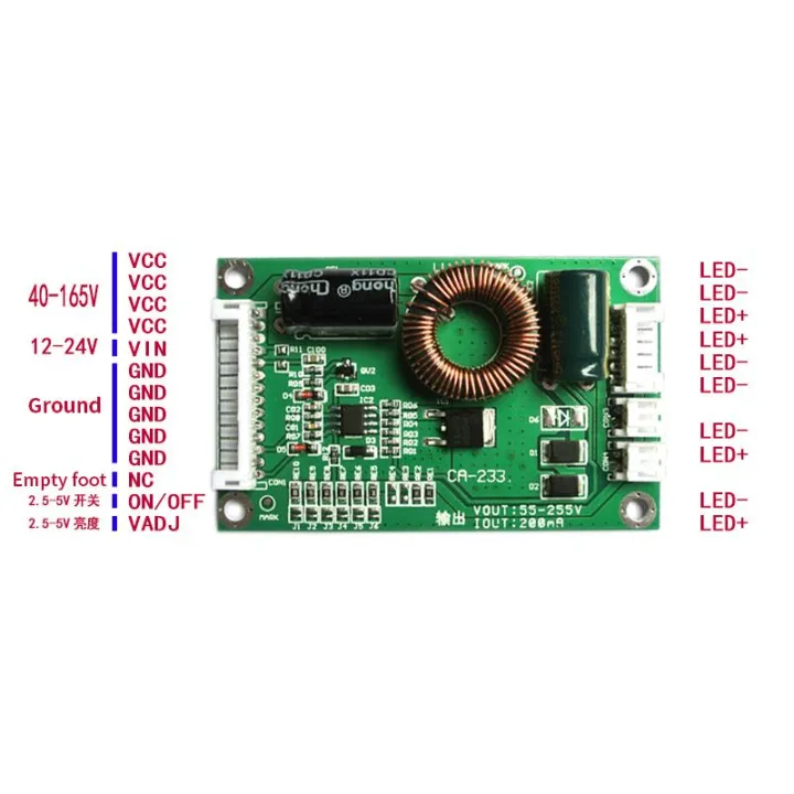 Universal 32-60 inch LED LCD TV backlight constant current booster board 55-255V output constant ...