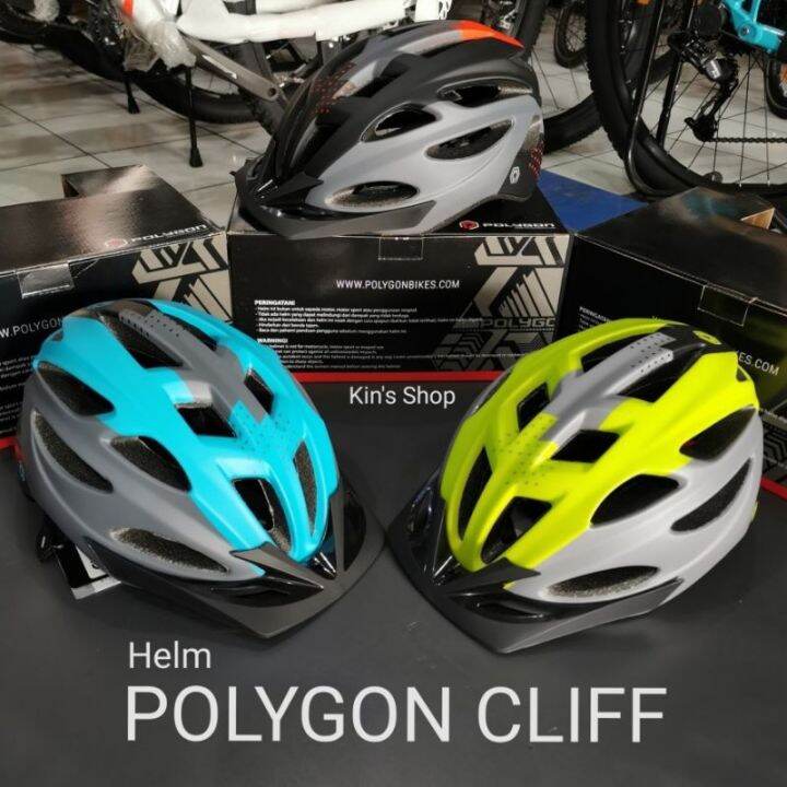 Helm Sepeda MTB Roadbike CLIFF - Helmet Gowes Dewasa Poligon EPS Foam ...