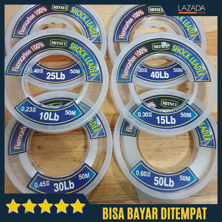 Senar Leader Mitsui Panjang 50 meter Ready 10 lb - 100 lb / Senar ...