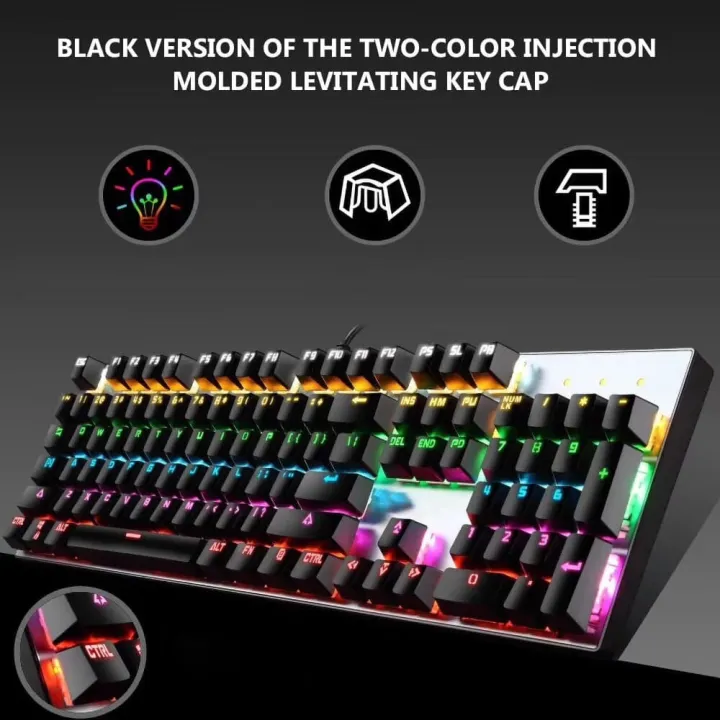 Giggie JK300 Mechanical Gaming Keyboard Wired LED Backlight USB ...
