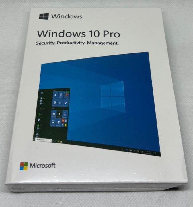 Microsoft Windows10 Pro Box FPP ของแท้ ใช้งานได้ถาวร | Lazada.co.th