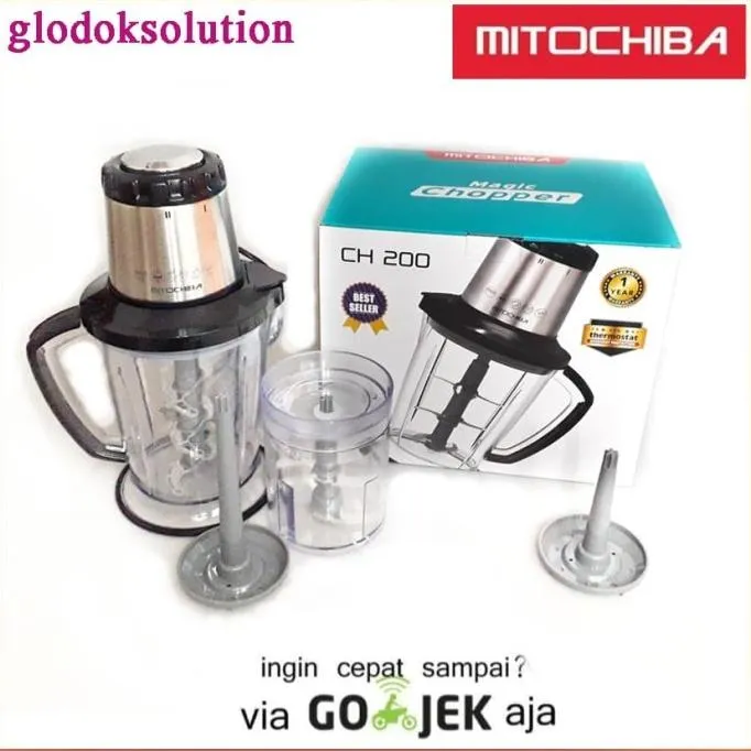 TERLARIS sudah ready lg Mitochiba CH200 Magic Food Chopper 2 liter GINAL/chopper mitochiba ...