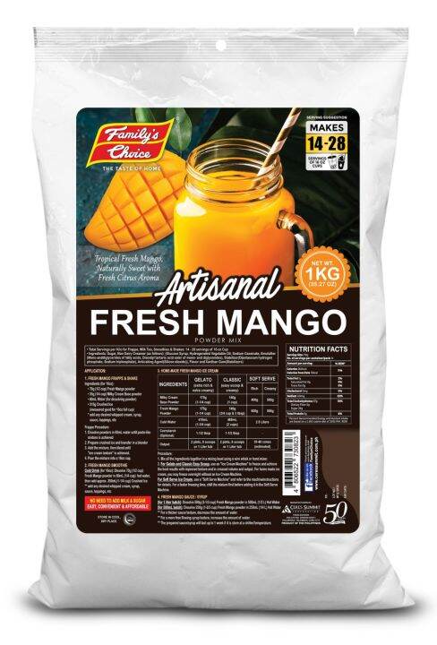 Family's Choice Artisanal Fresh Mango 1kg powdered drink | Lazada PH