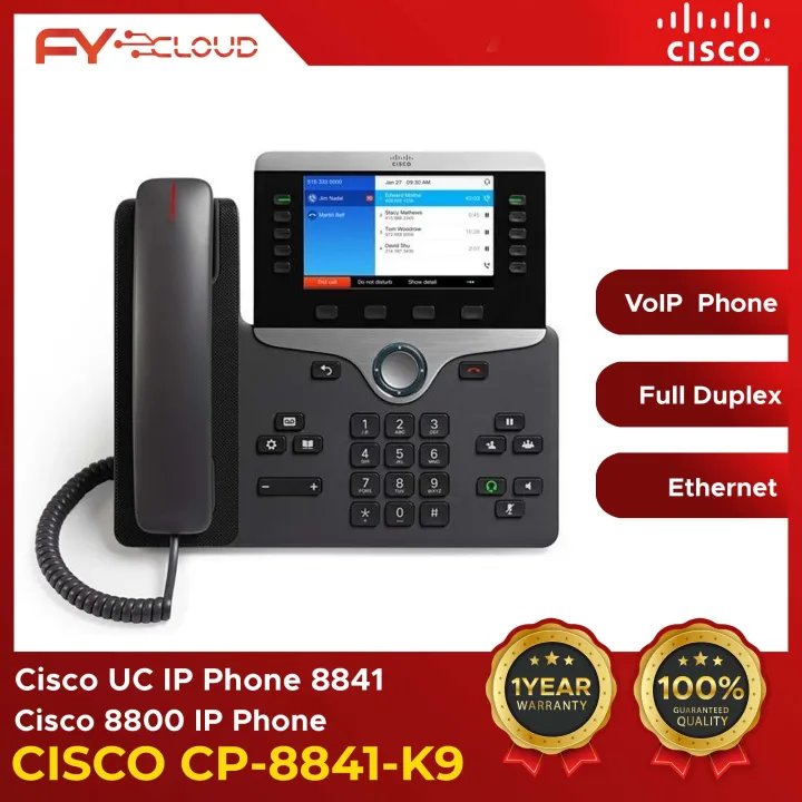 Cisco IP Phone CP-8841-K9 | widescreen VGA | High-quality Voice Communication | easy to use ...