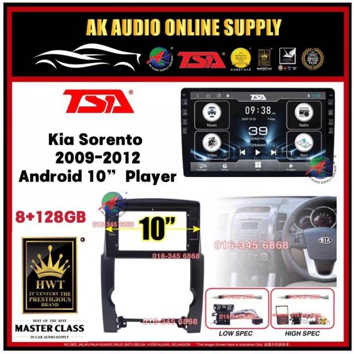 🎁Free AHD Camera 🎁 8Ram + 128GB 4G DSP Carplay TSA Kia Sorento 2009 - 2012 Android 10'' inch ...