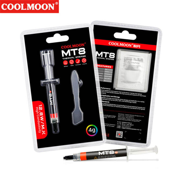 MT8 Thermal Grease Komputer Meja CPU Kartu Grafis Konduktivitas Termal ...