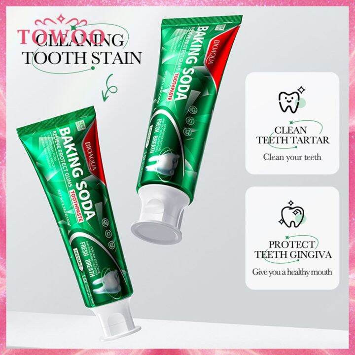 BIOAOUA Baking Soda Soothing Gingival Toothpaste Fresh Mouth White ...