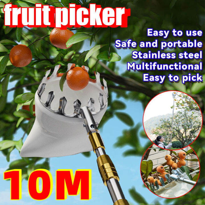 READY STOCK Fruit picker Fruit picker with adjustable long pole Fruit ...