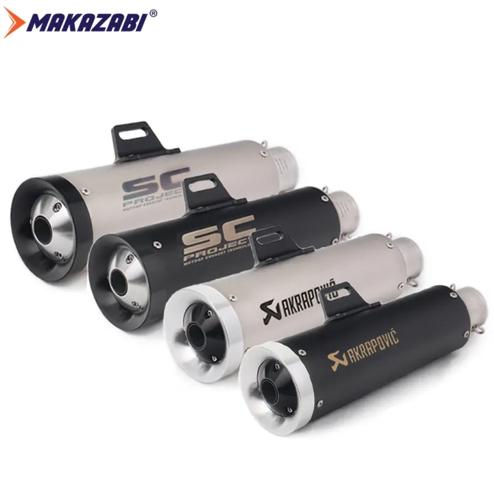 51mm Universal Motorcycle Retro Exhaust Muffler Pipes Cafe Motors ...