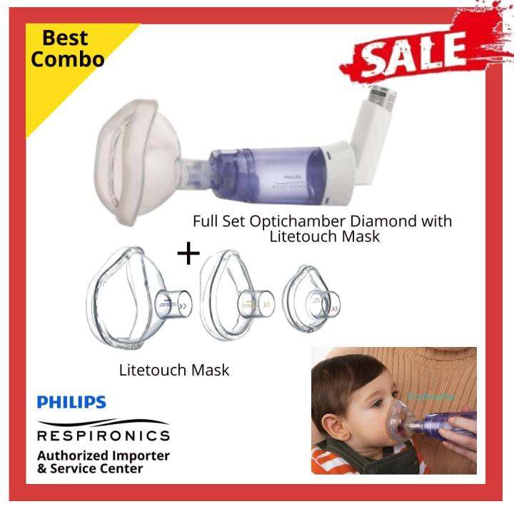 Philips Respironics OptiChamber Diamond with LiteTouch Small Mask ...