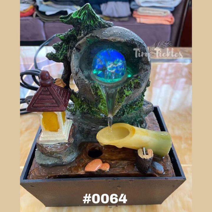 Desktop Waterfall Fountain Rockery Humidifier with Ball | Lazada PH