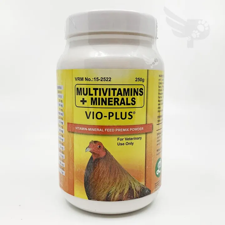 VIO-PLUS 250g - Multivitamins + Minerals - for Gamefowls, Rooster ...