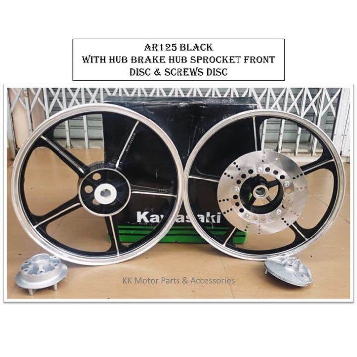 AR125 SPORT RIM [WITH HUB BRAKE HUB SPROCKET FRONT DISC & SCREWS DISC ...