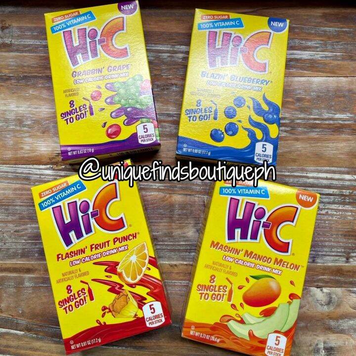 Hi-C Zero Sugar Drink Mix | 100% Vitamin C | sugar free juice ...