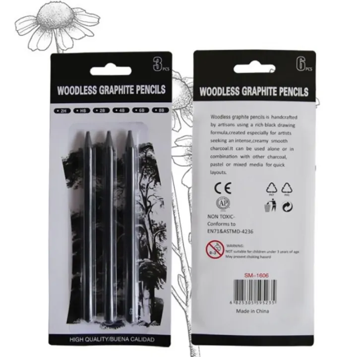 Woodless Graphite Pencils / Charcoal Pencils | Lazada PH
