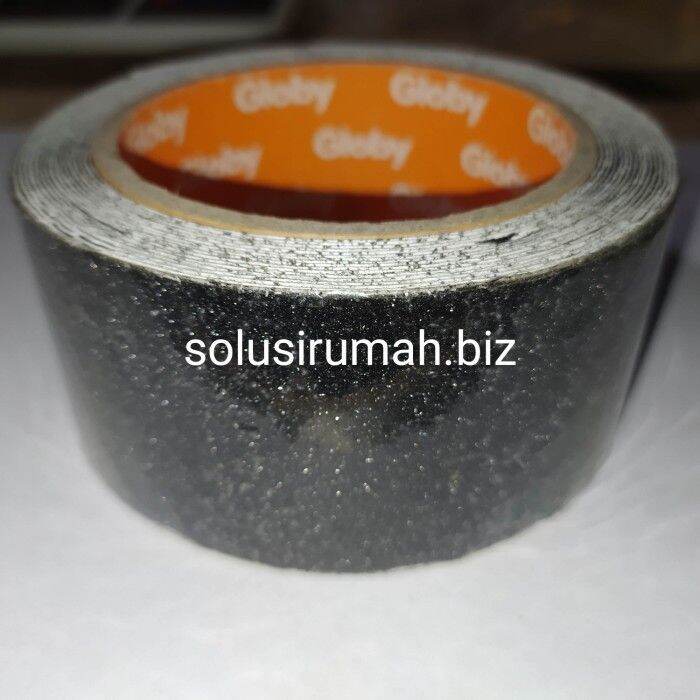 ISOLASI 50MM 5M BLACK STEPNOSING LIST TANGGA KASAR GARASI HITAM ANTI ...