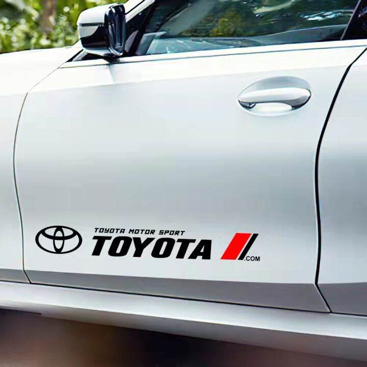 Toyota 2PCS Car Toyota Racing Development Sticker Decals B-70 | Lazada PH