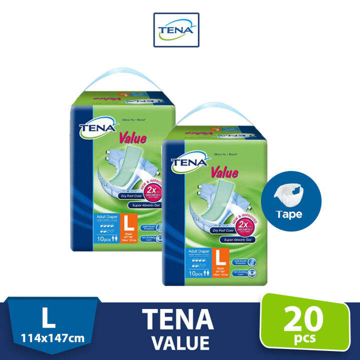 Tena Value Large 12pads pack of 2 | Lazada PH