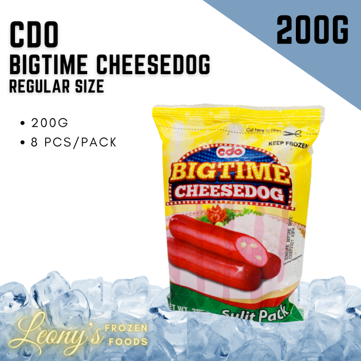 CDO Bigtime Cheesedog Regular size 200 grams (8pcs) | Lazada PH