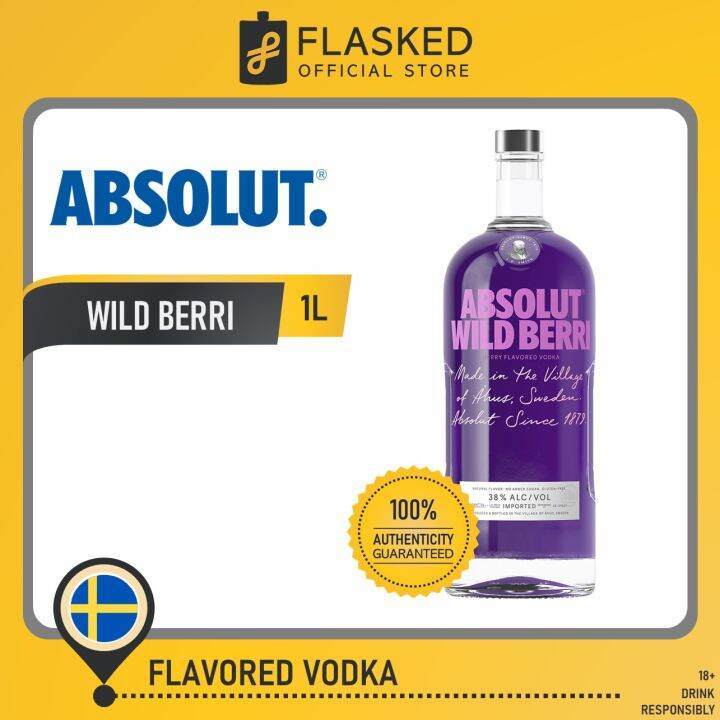 Absolut Wild Berri Vodka 1L | Lazada PH