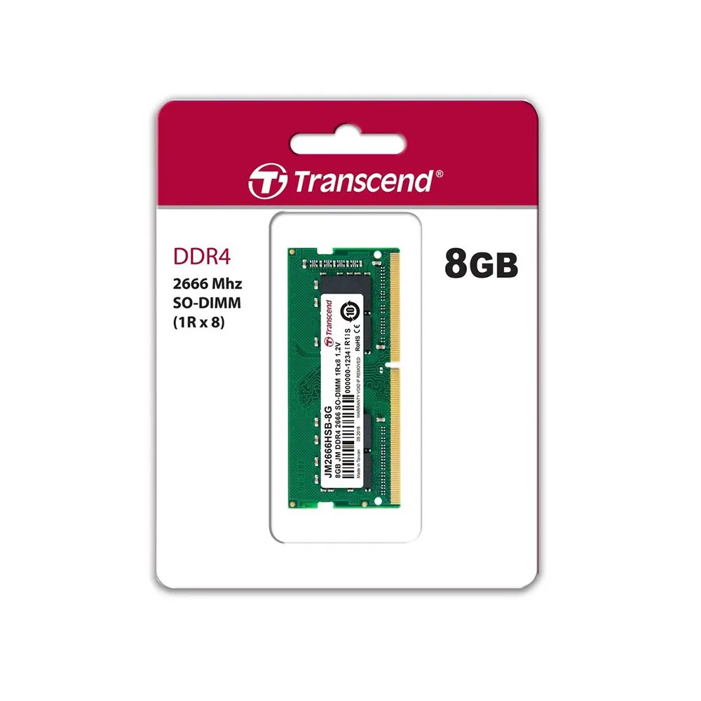 Transcend Ram Notebook DDR4 8GB/2666Mhz.CL19 SO-DIMM by Banana IT As ...
