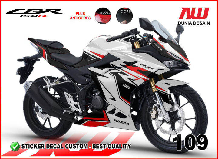Sticker Decal CBR 150R 2021, CBR 2022 desain 109 Fullbody... Decal HONDA Keren, Decal Termurah ...