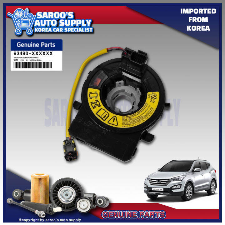[Genuine] Clock Spring For Hyundai Santa Fe , 2013-2018 , Original Parts 93490-2w110 | Lazada PH