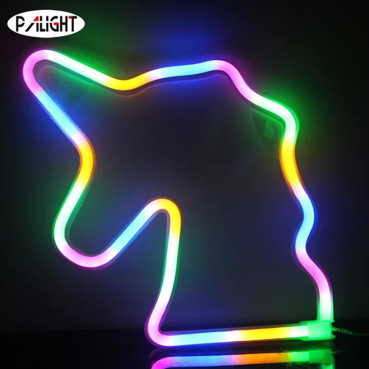 PAlight Unicorn Neon Signs Special LED Night Light Wall Decor Battery ...