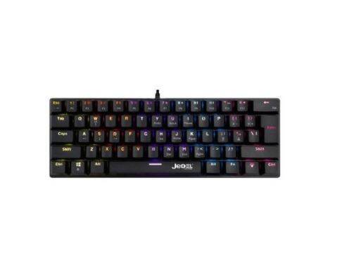 Keyboard gaming jedel wired usb 2.0 mechanical 60% 61 keys mini rgb TKL ...