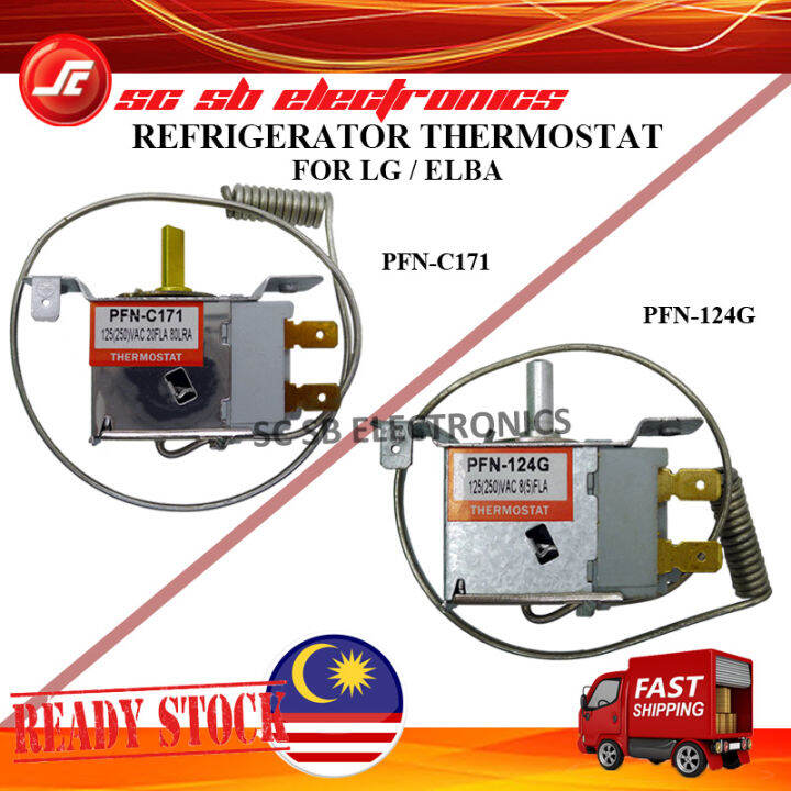 LG ELBA REFRIGERATOR FREEZER FRIDGE THERMOSTAT REPLACEMENT PETI SEJUK THERMOSTAT - PFN-124G AWTB ...