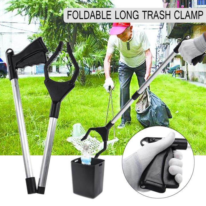 Long Folding Pick up Reach Grabber Tool Helping Trash Arm Grip Hand ...