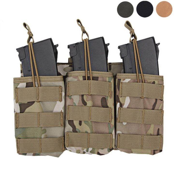 Tactical Magazine Pouches Single / Double / Triple AK M4 Rifle MOLLE ...