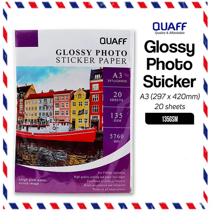 Quaff photo sticker a3 size 135gsm | Lazada PH