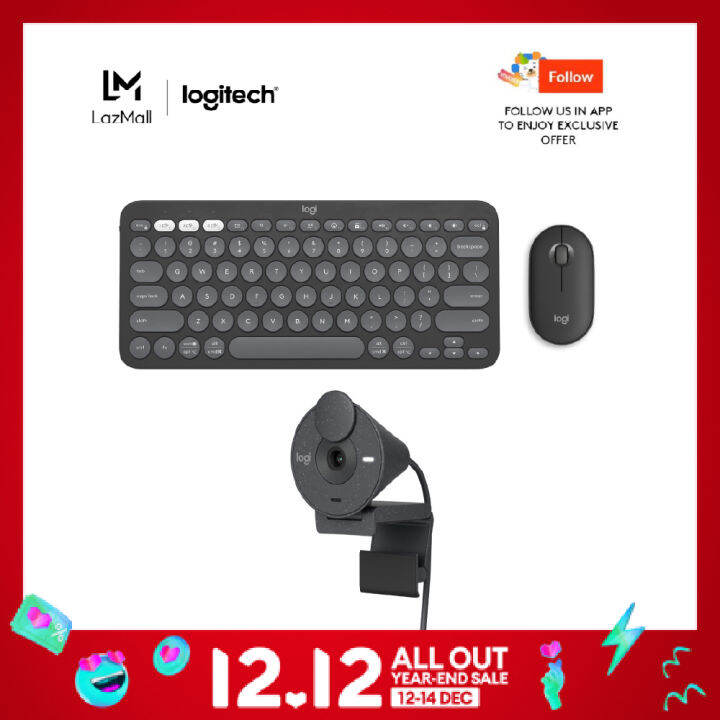 Logitech K380S Wireless Silent Keyboard + Logitech M350S Silent ...