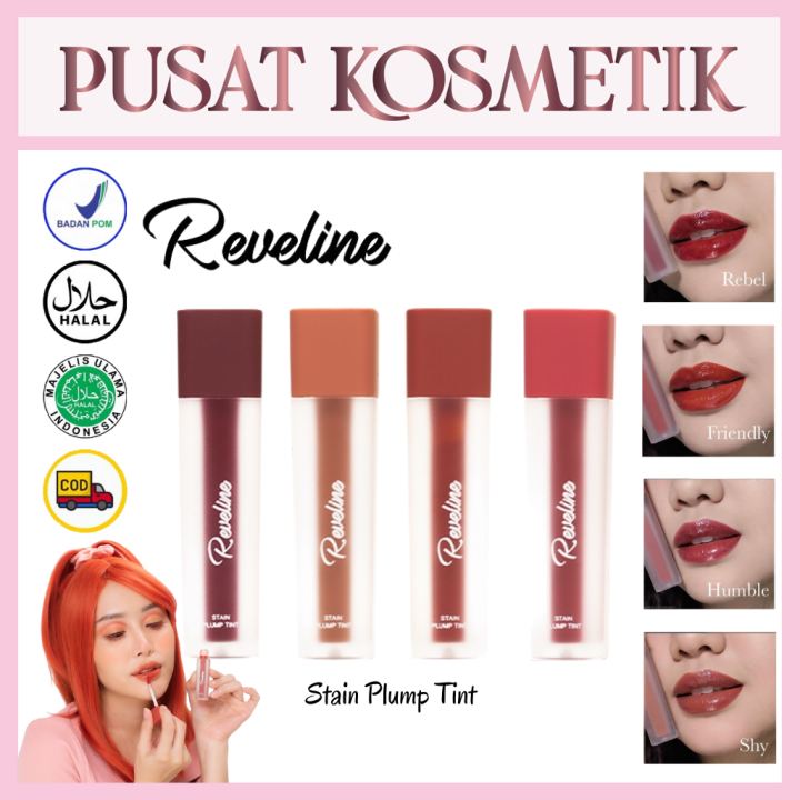 REVELINE Stain Plump Tint Lip Tint Liptint Lipcream Lip Cream Reveline Stain Plump Tint Friendly ...