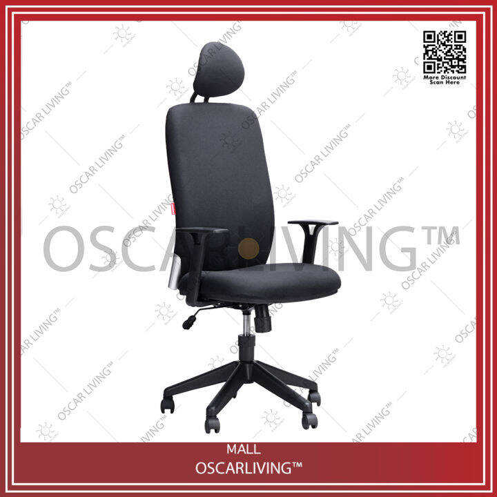 Chairman MC 1301 HR Kursi Kantor Direktur Hitam Fabric Khusus ...