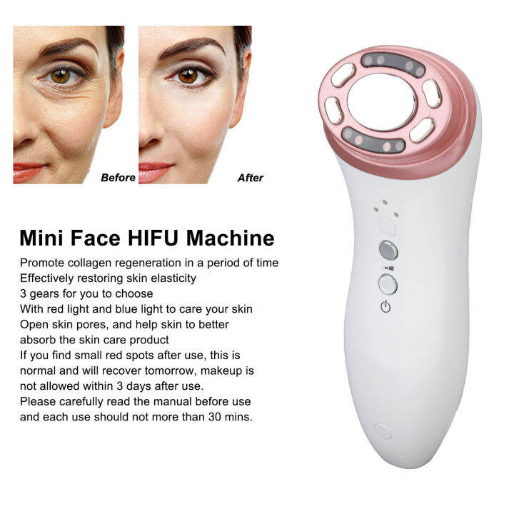 Mini Face HIFU Machine Prevent Sagging HIFU Facial Machine Promote ...